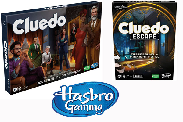 Jubiläumsverlosung eines Cluedo-Gesellschaftsspiele-Pakets von Hasbro ...