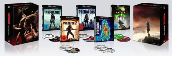 Die "Predator 5-Movie-Collection" bietet die bisherigen Spielfilme des ...